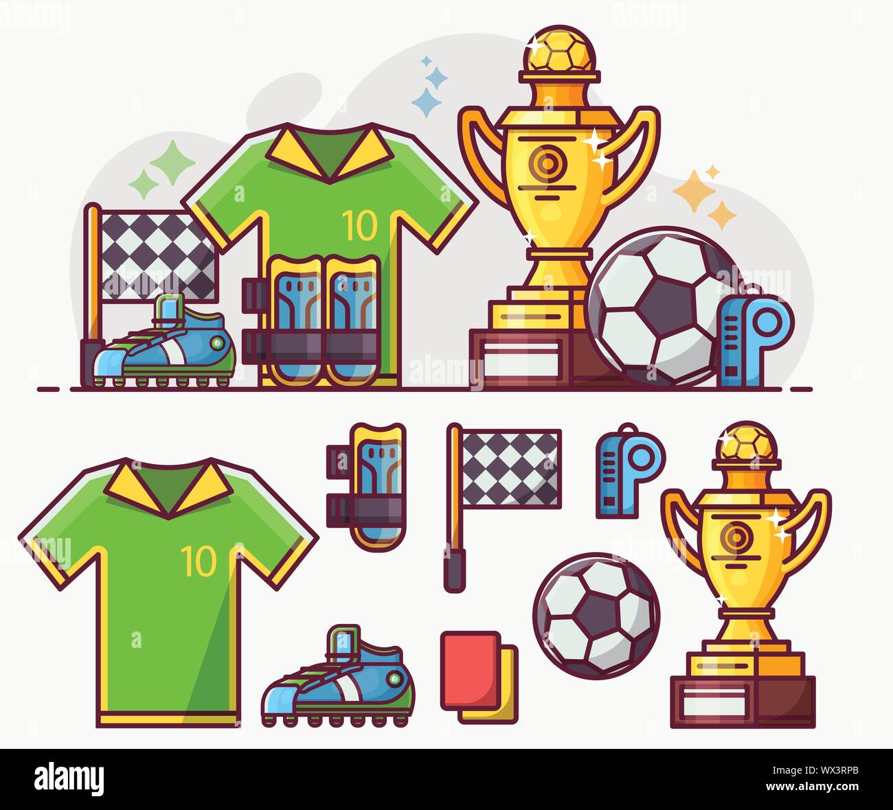 Competition line icons collection Stock Vector Images - Alamy