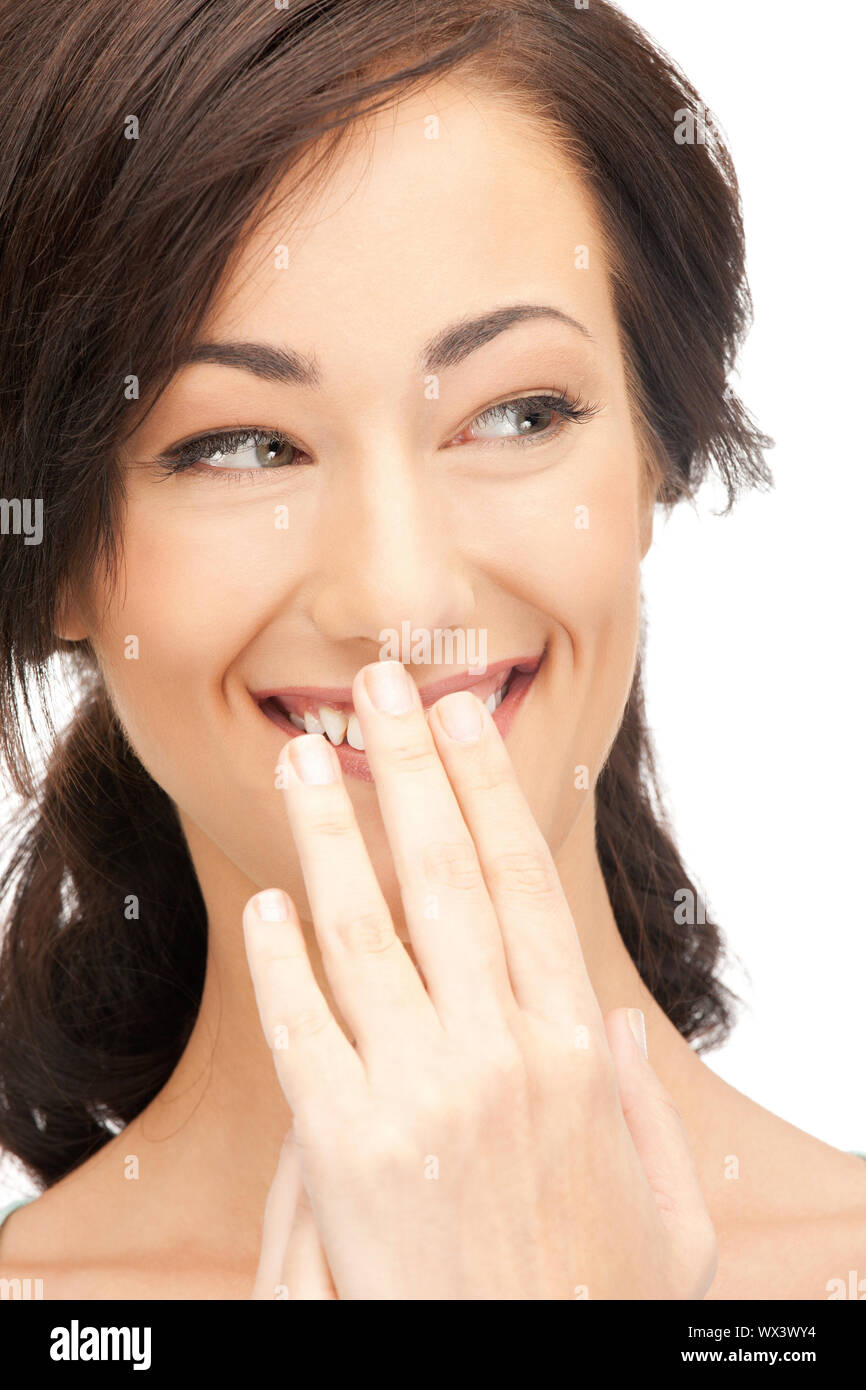bright closeup picture of beautiful laughing woman Stock Photo - Alamy bright closeup picture of beautiful laughing woman Stock Photo - Alamy
