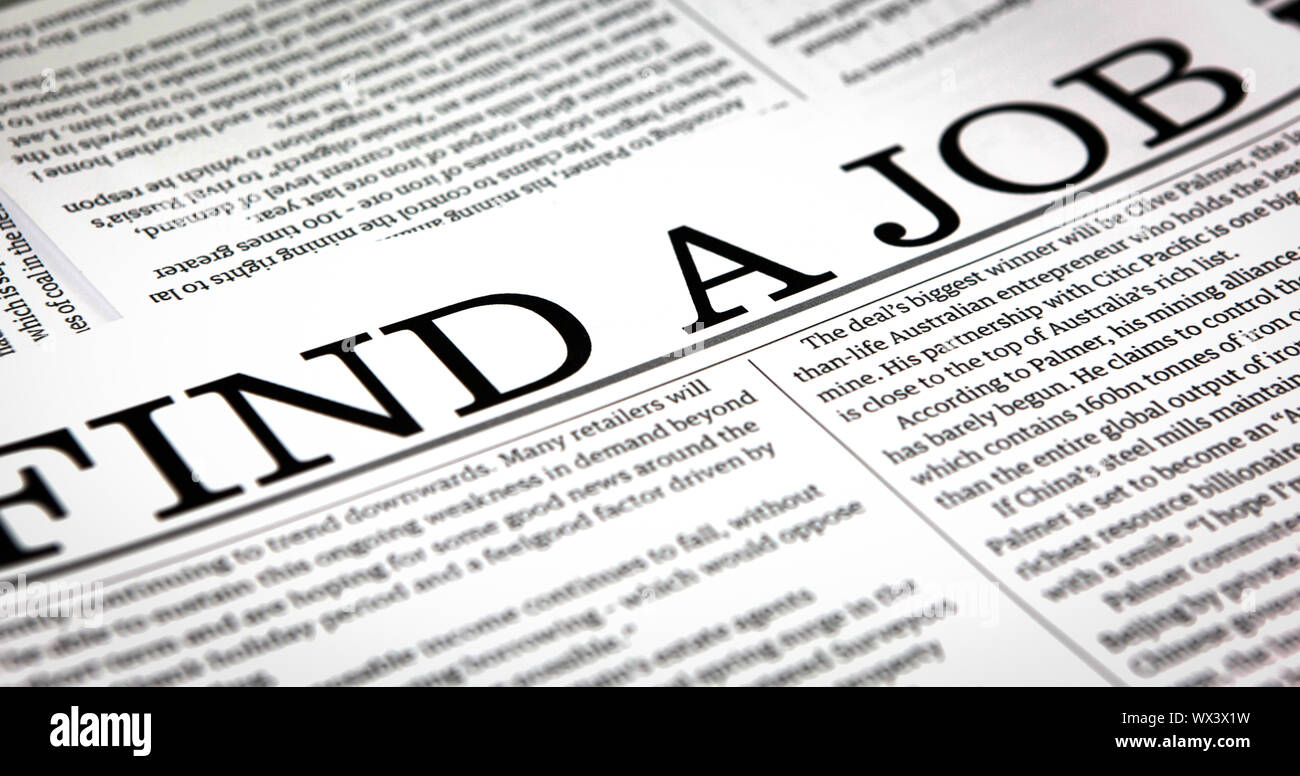 Job Search Background Stock Photo - Alamy