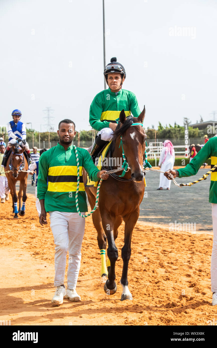 Horse Racing at King Khalid Racetrack, Taif, Saudi Arabia 28/06/2019 Stock Photo - Alamy
