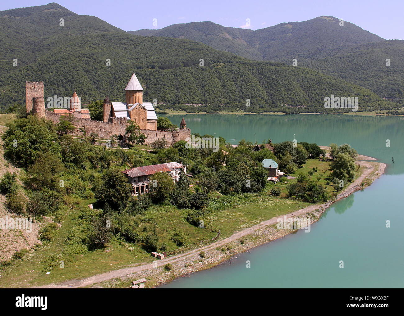 Ananuri Castle on the Aragvi River in Georgia Stock Photo - Alamy
