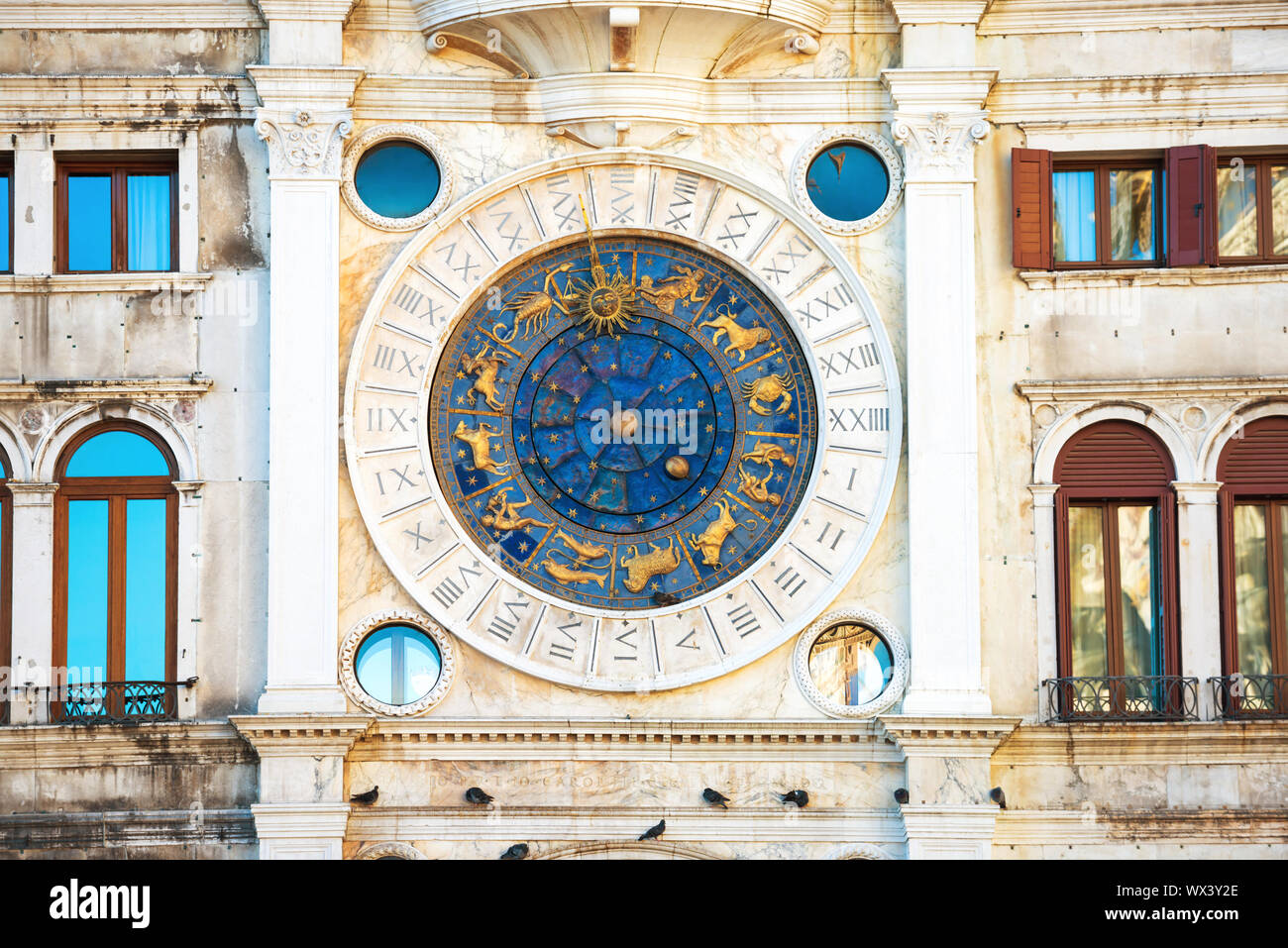 Clock on St Mark's Clocktower Stock Photo - Alamy