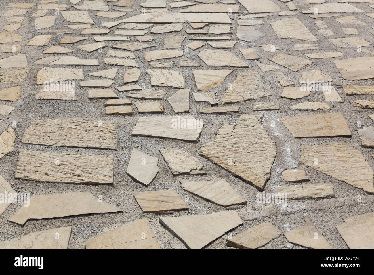 Beautiful natural stone pavement Stock Photo - Alamy