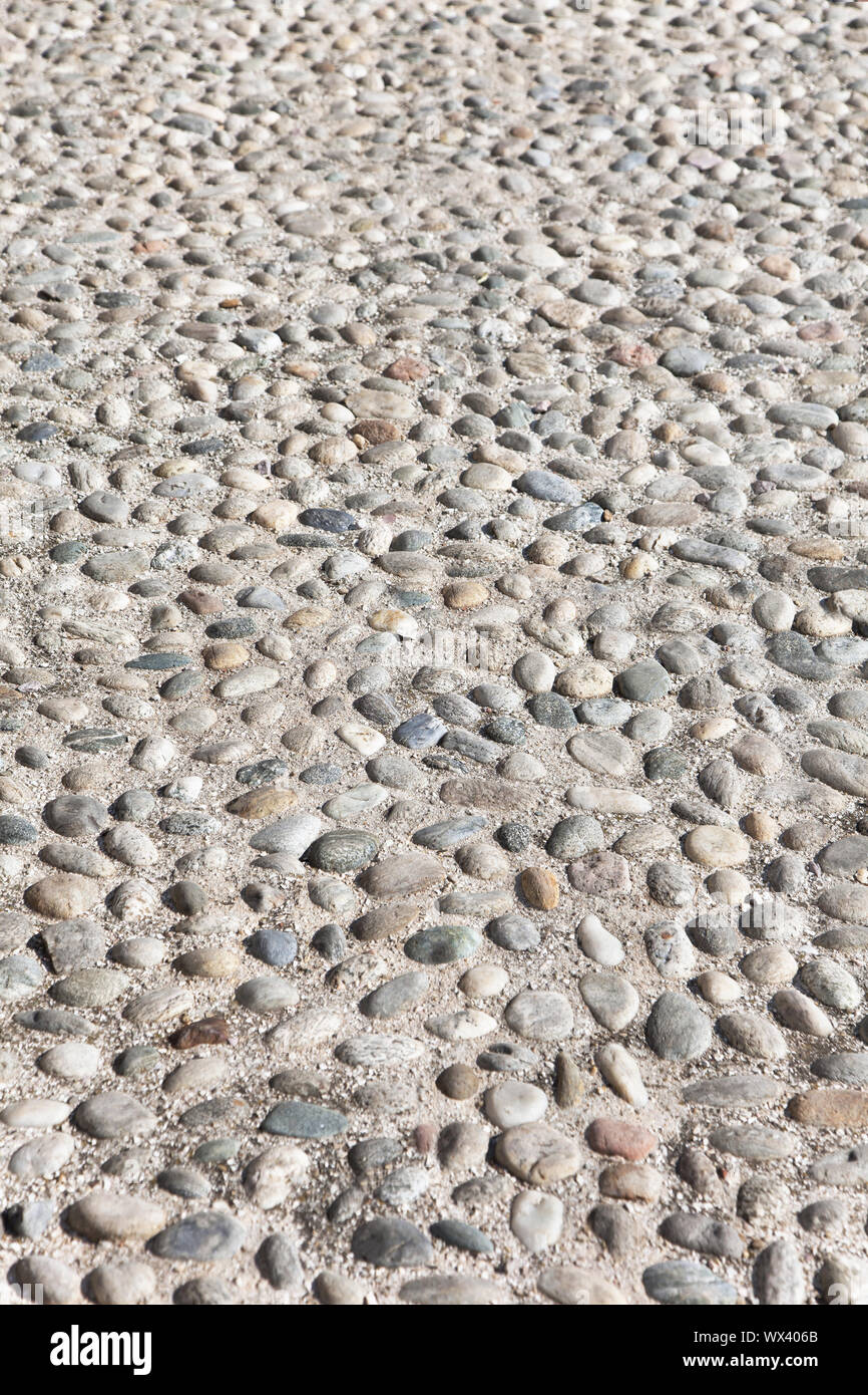 Rustic medieval cobblestone street Stock Photo - Alamy