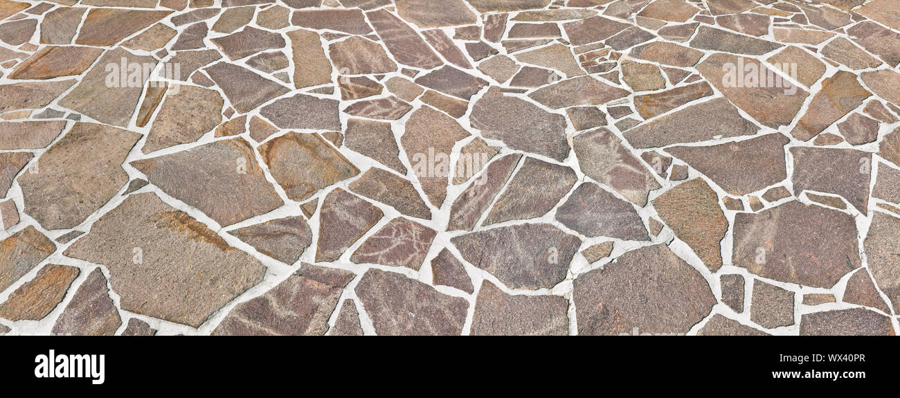 Beautiful natural stone pavement Stock Photo - Alamy