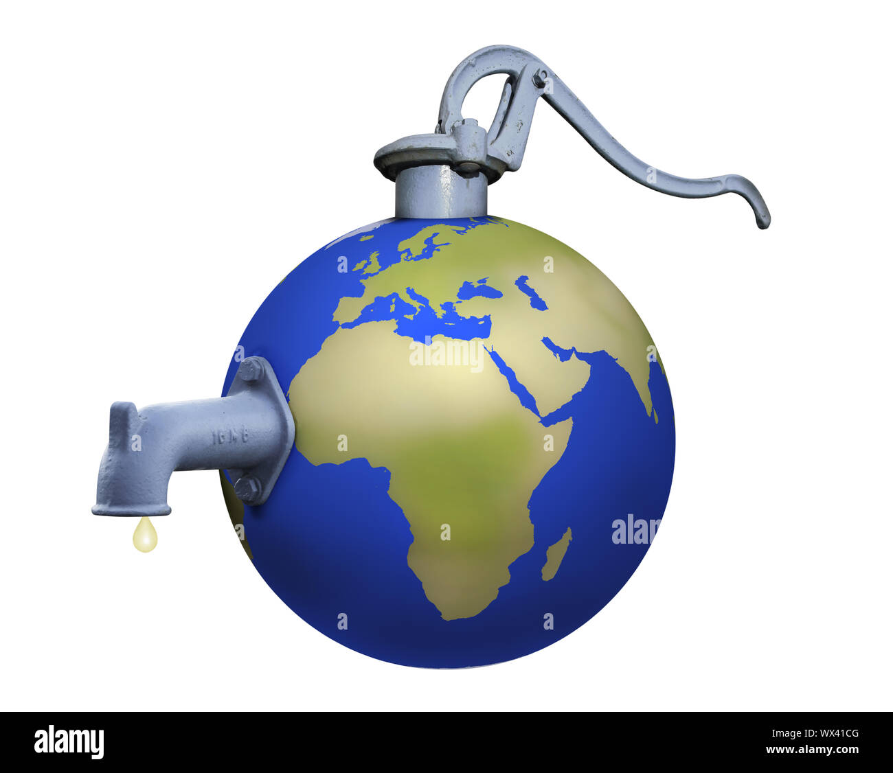 Oil globe earth map hi-res stock photography and images - Alamy