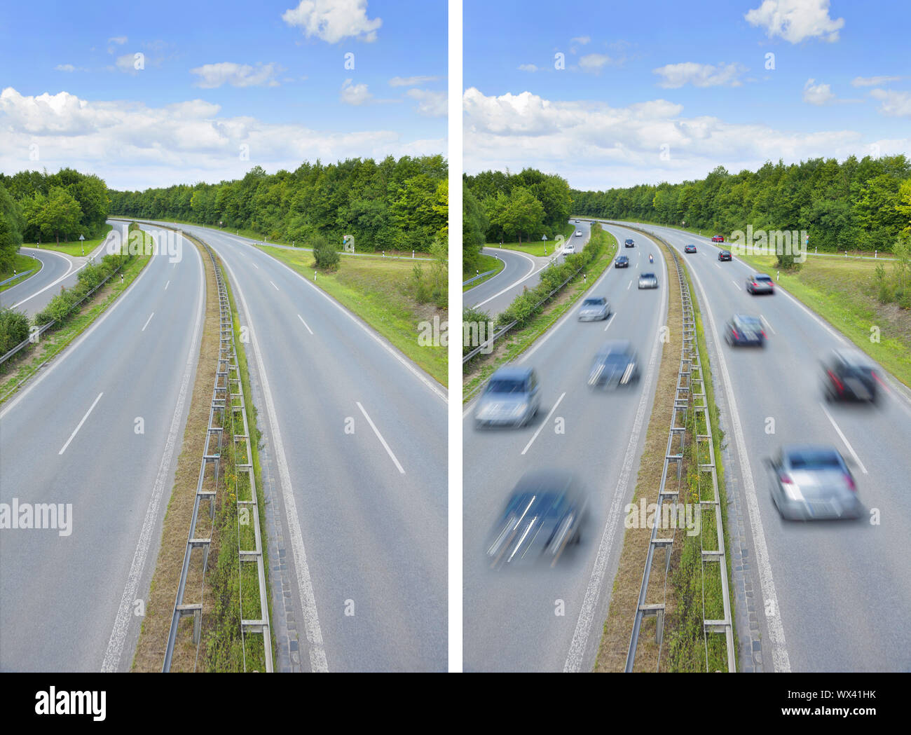 A german highway from above Stock Photo - Alamy