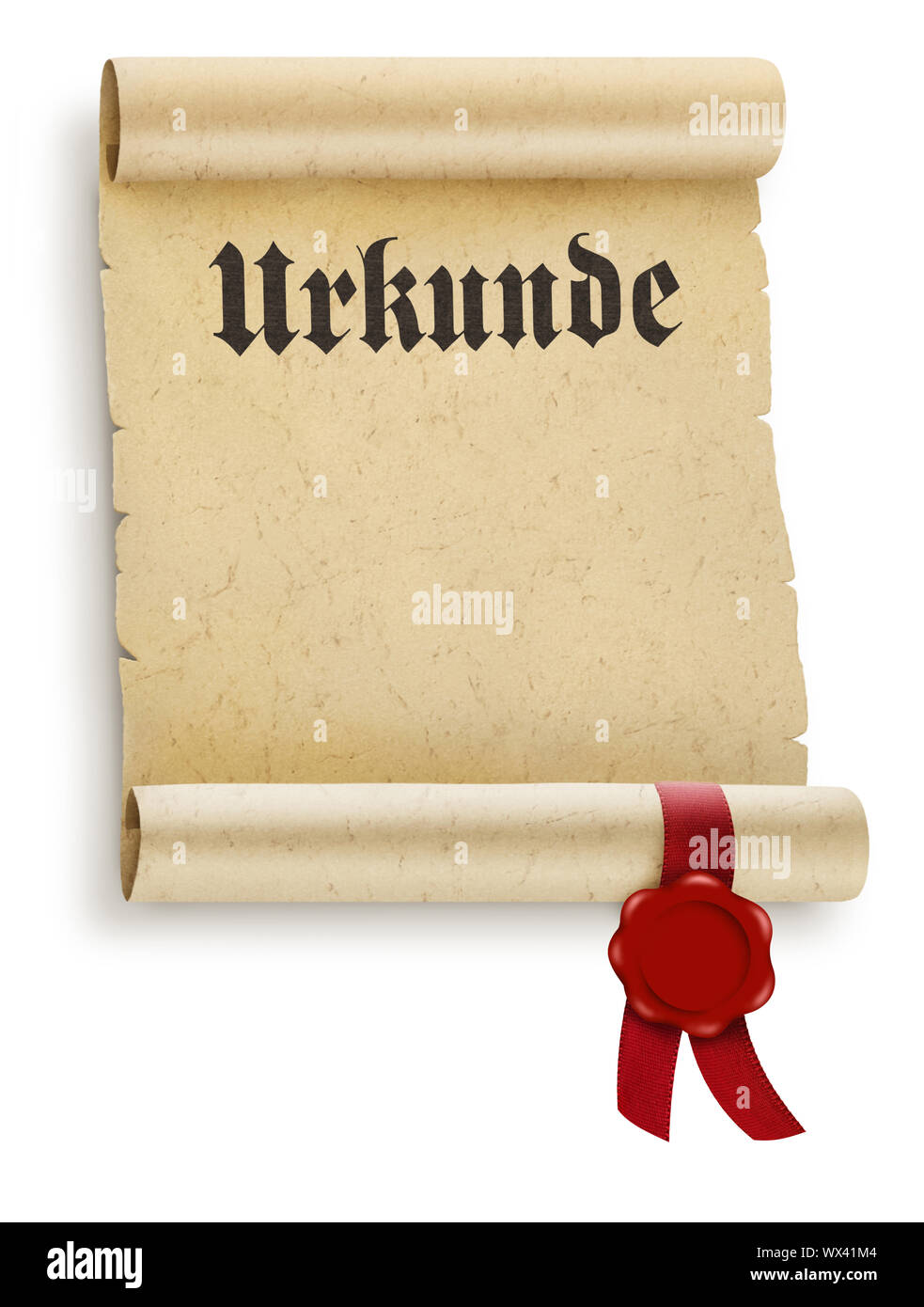 Beautiful old document Stock Photo - Alamy