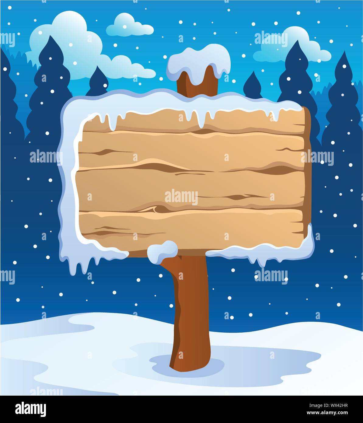 Winter labels theme image 5 Stock Vector Image & Art - Alamy