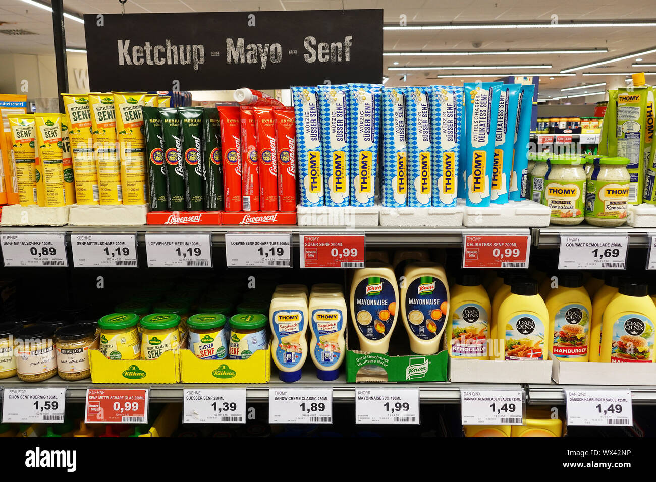 Senf mustard hi-res stock photography and images - Alamy