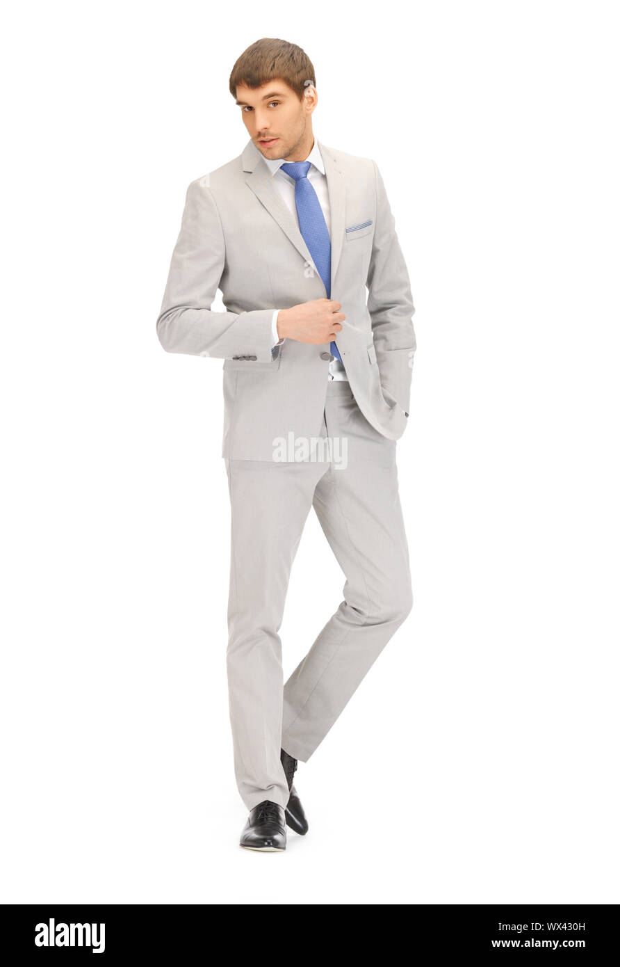 bright full length picture of handsome man Stock Photo - Alamy
