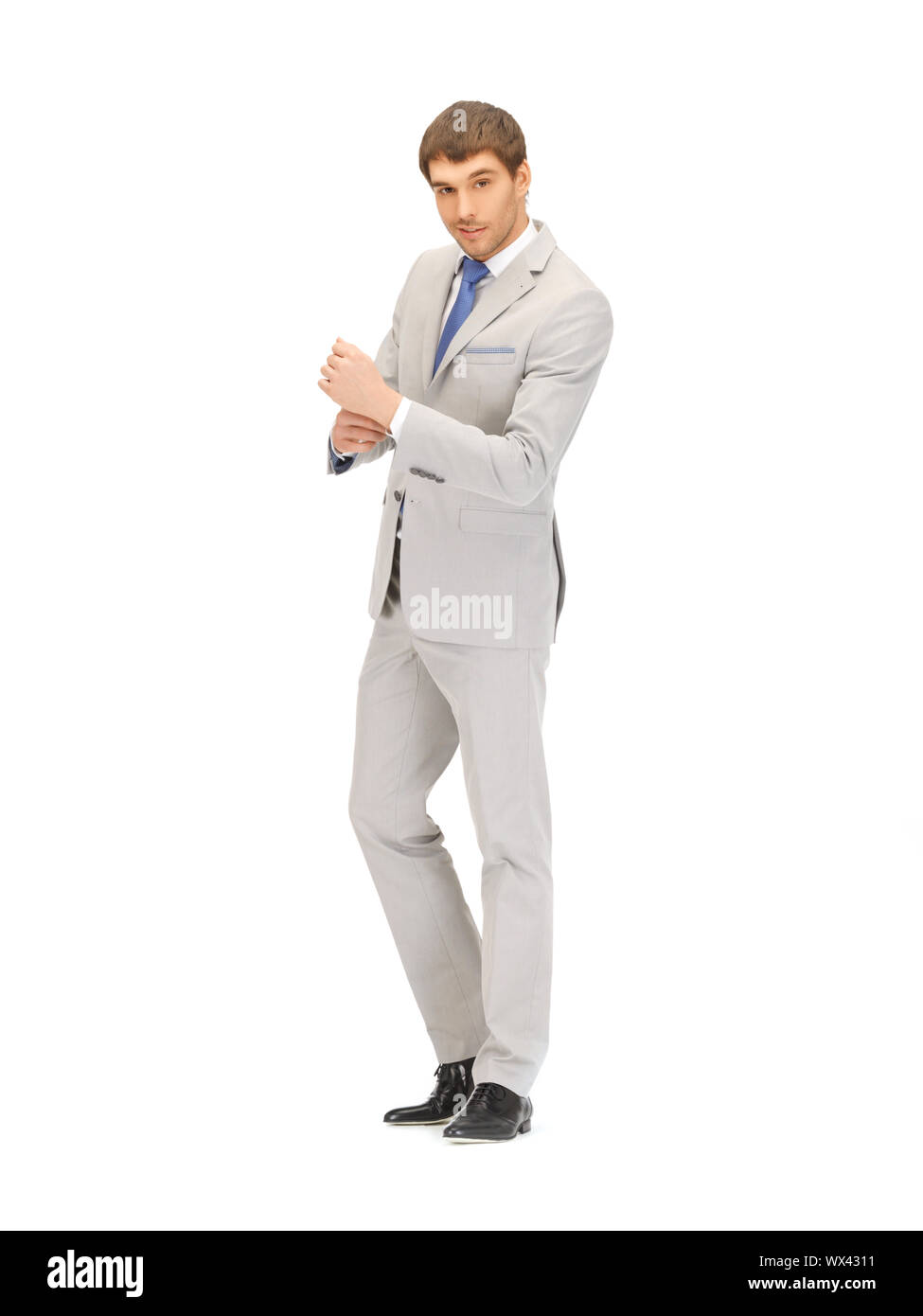 bright full length picture of handsome man Stock Photo - Alamy