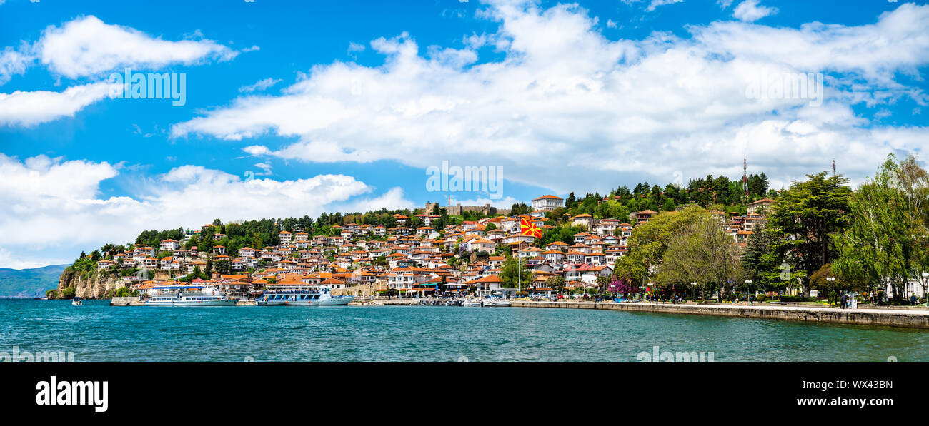 Ohrid Town and Ohrid Lake in North Macedonia Stock Photo - Alamy