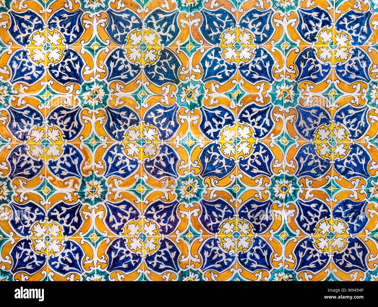 vintage ceramic tiles background, perfect colorful pattern Stock Photo ...