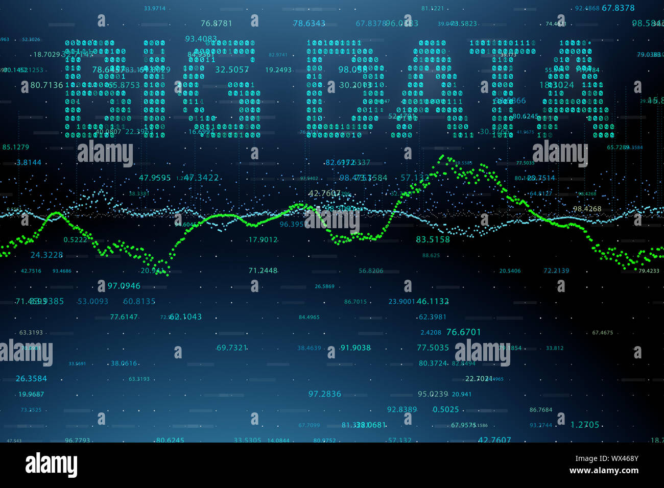 The big data and data mining concept illustration - 3d rendering Stock ...