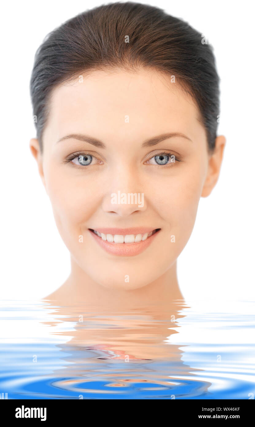 bright picture of beautiful woman in water Stock Photo - Alamy