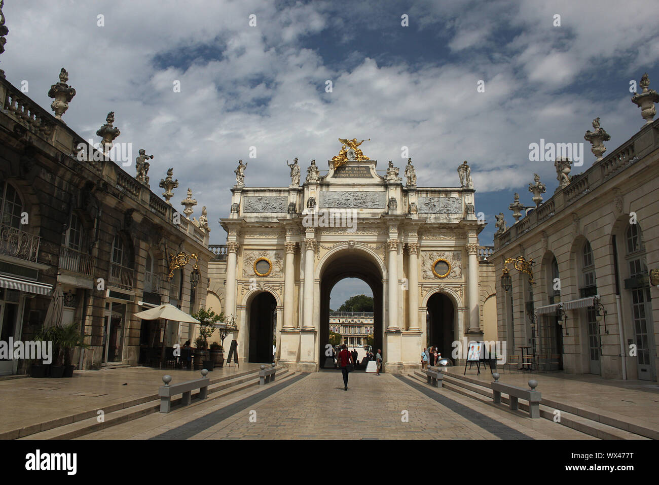 The Arc Héré, or Porte Héré, in Nancy, north-eastern France. The ...