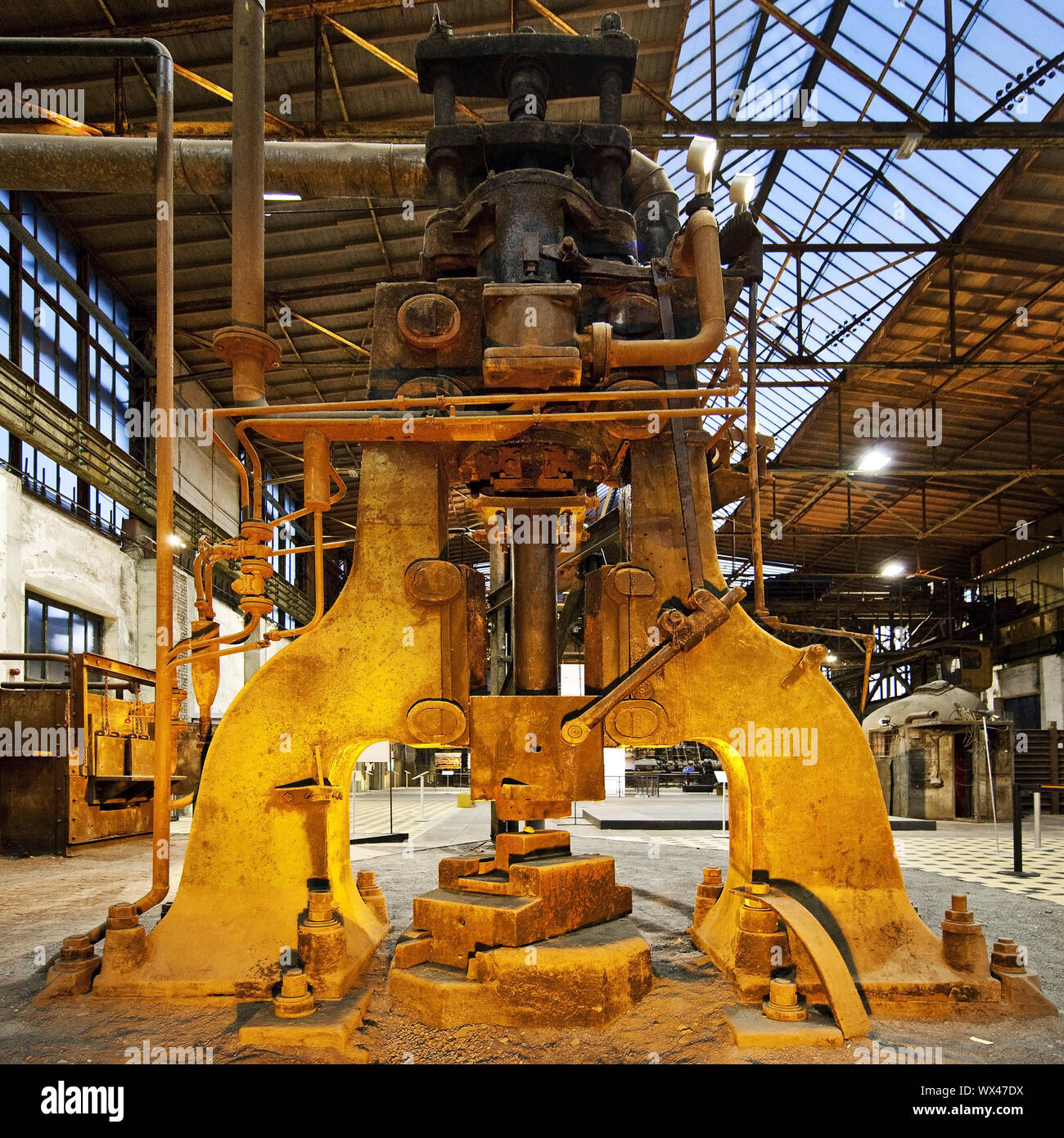 Steam Hammer in the Blower Hall, LWL Industrial Museum Heinrichshuette ...