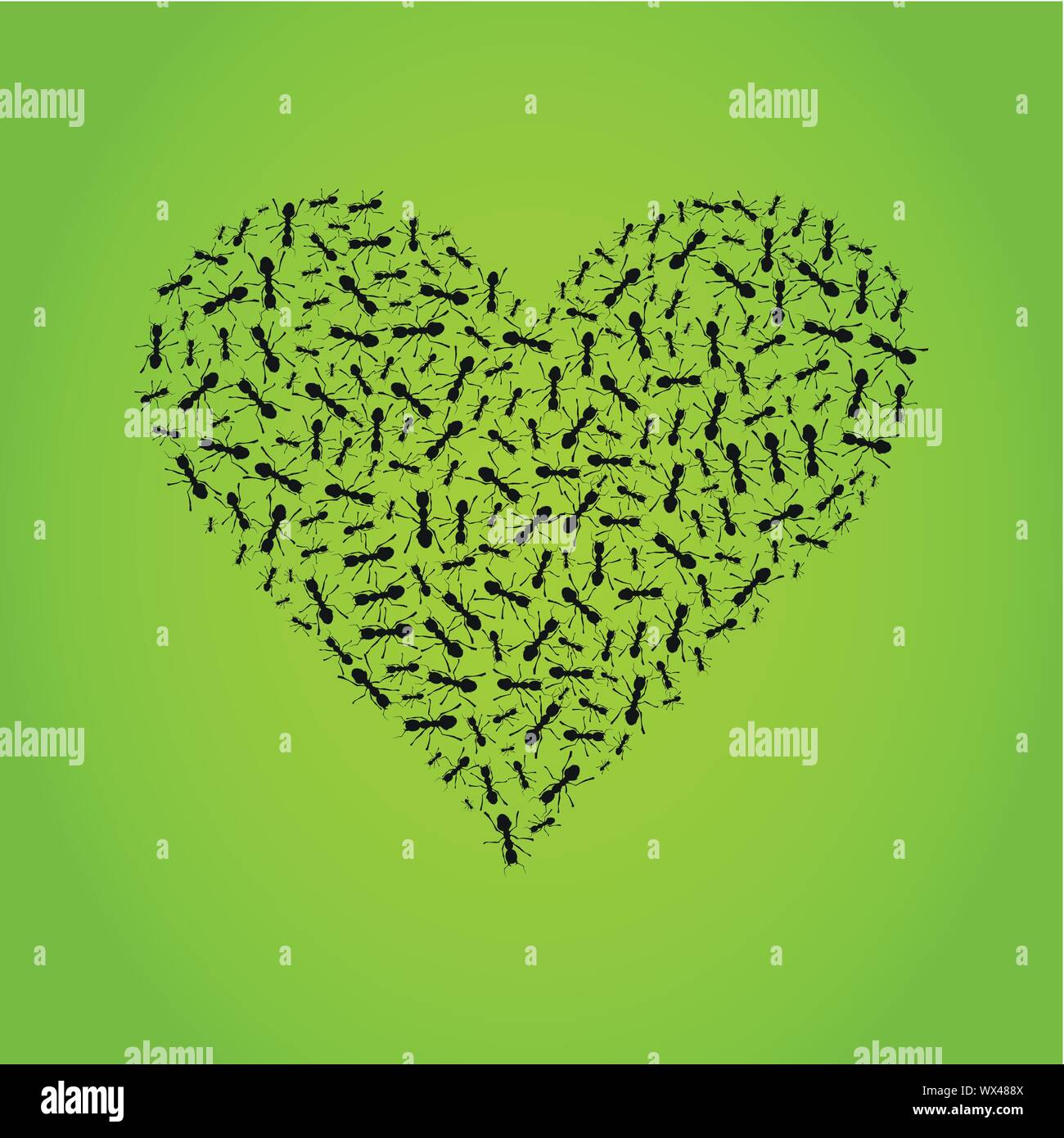 Ant heart Stock Vector Images - Alamy