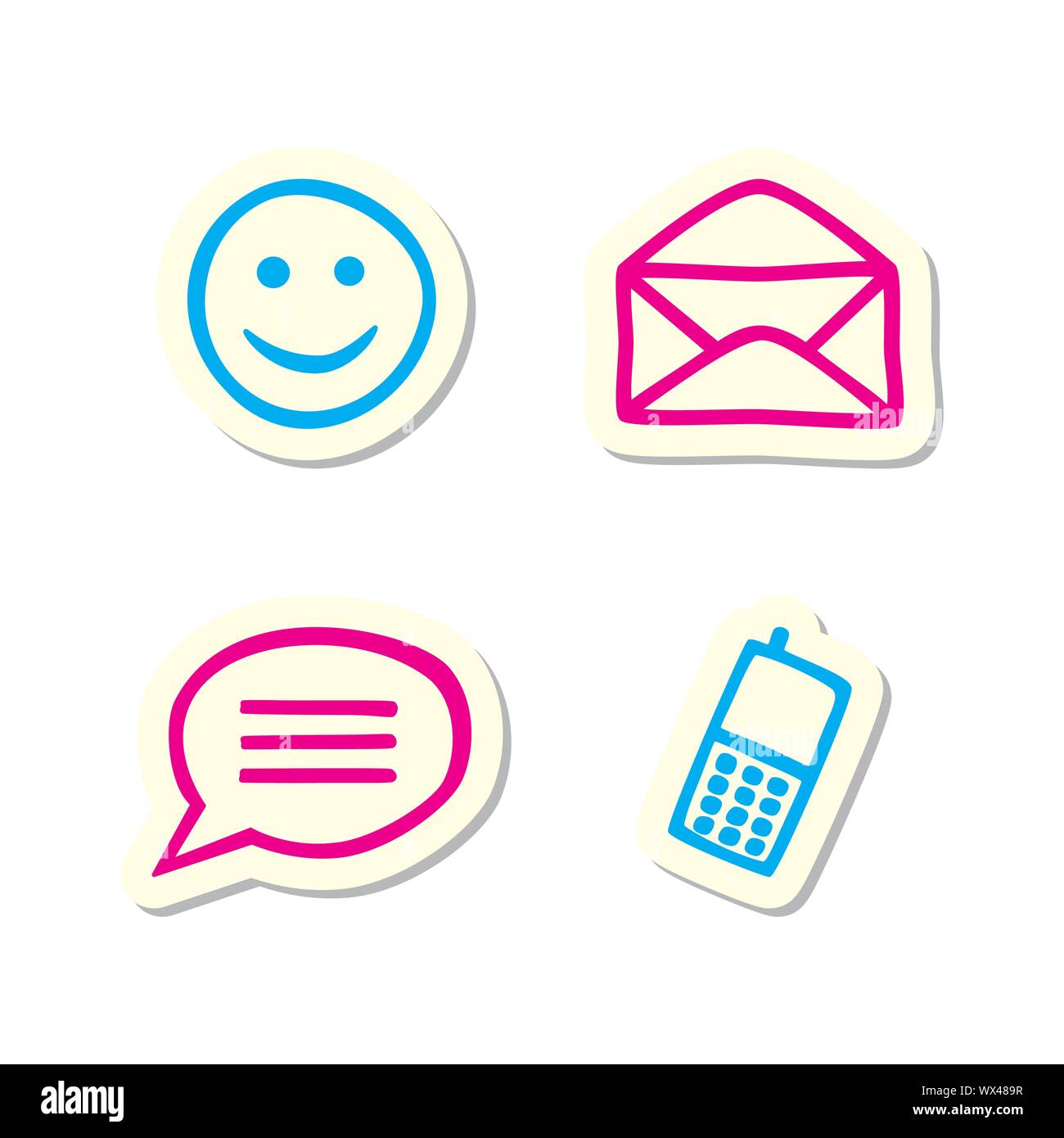 Graphic communication Cut Out Stock Images & Pictures - Alamy