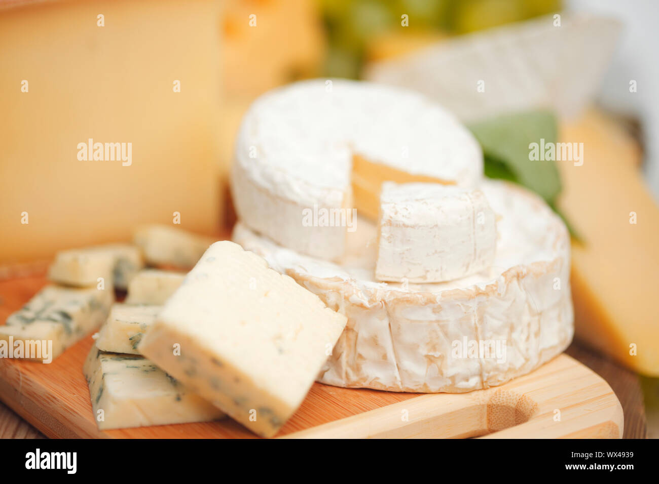 Various types of cheese composition Stock Photo - Alamy