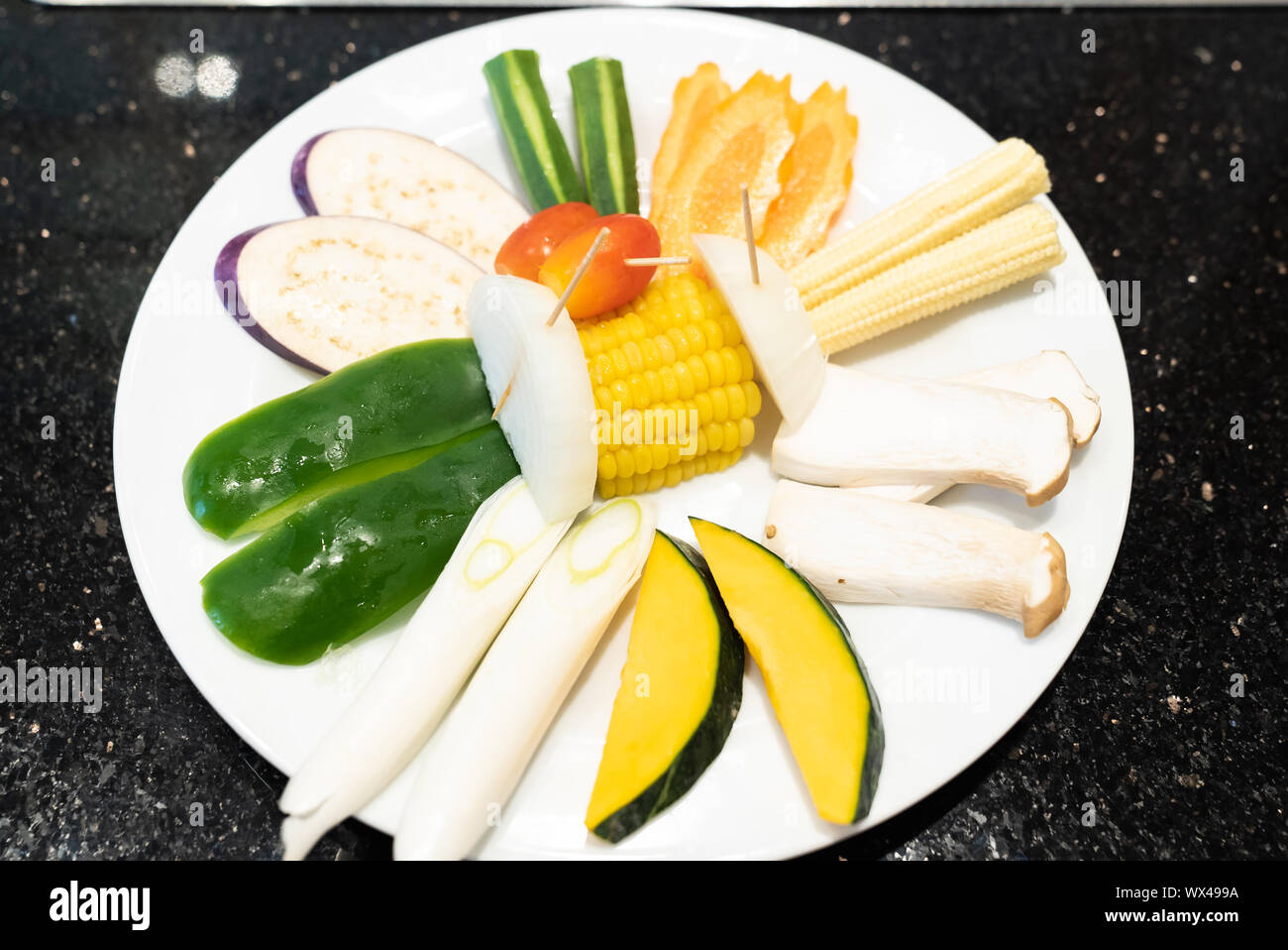 Vegetable set yakiniku Stock Photo - Alamy