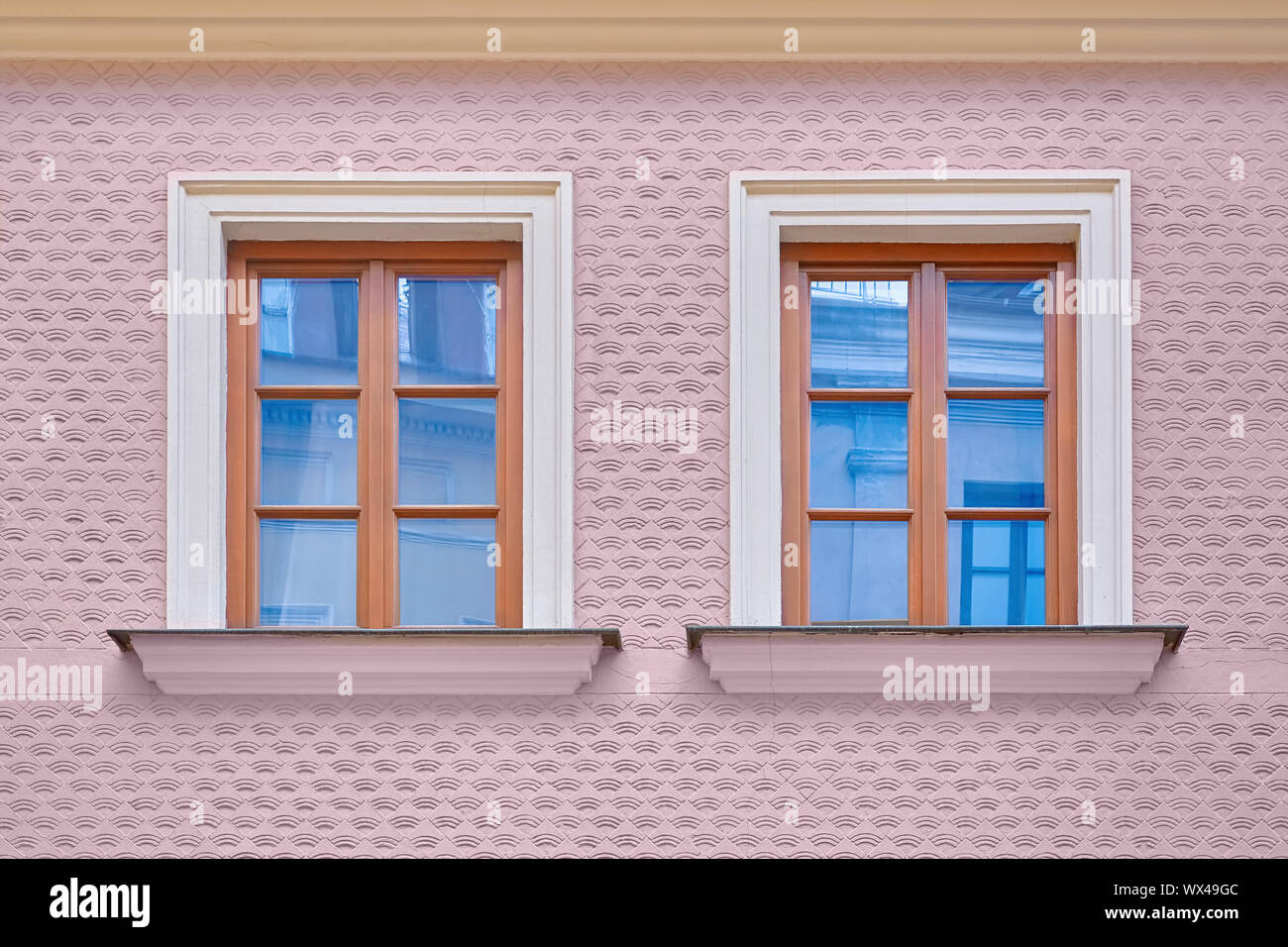 Windows of old house Stock Photo - Alamy