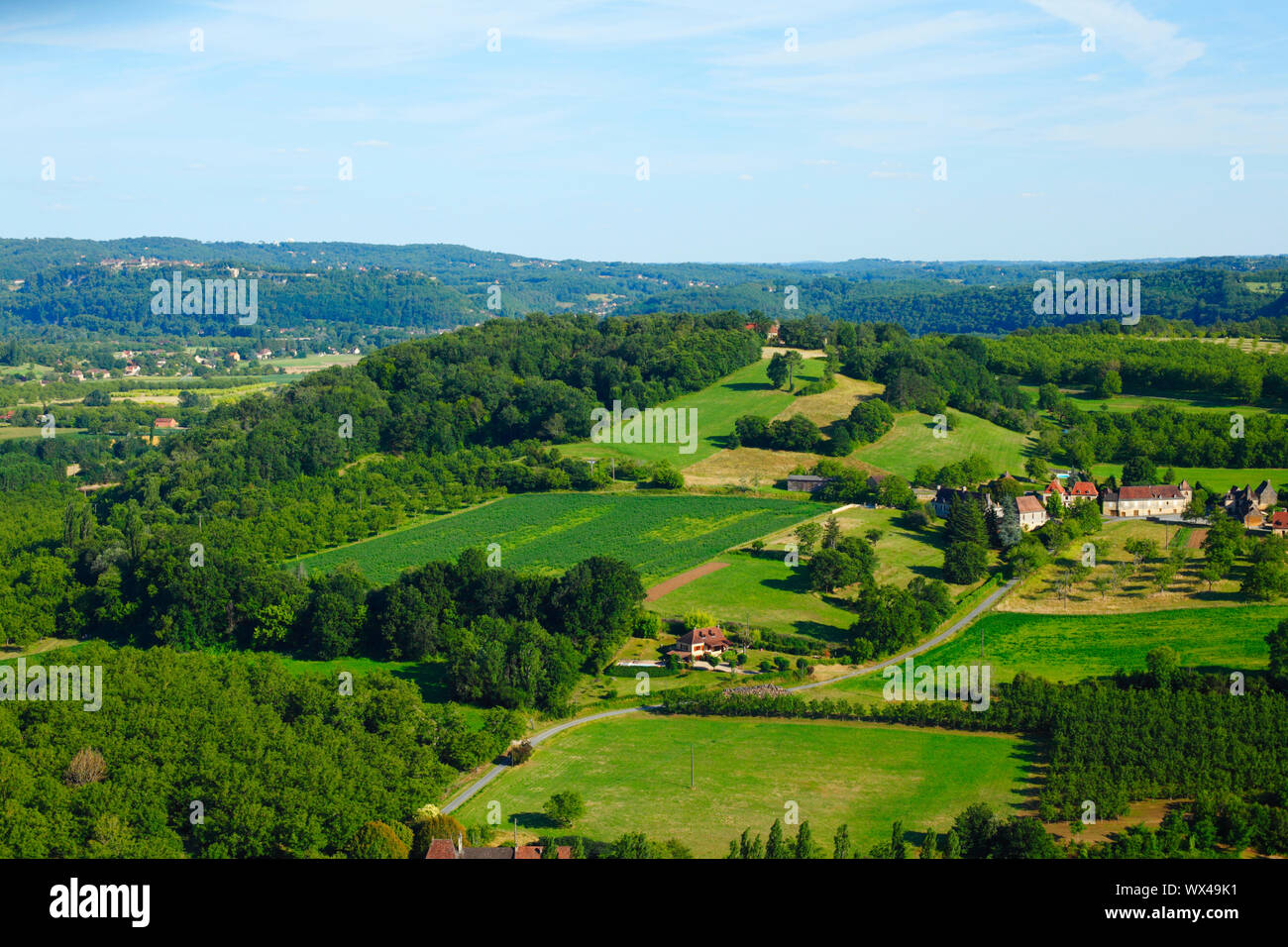 france green field panorama Stock Photo - Alamy