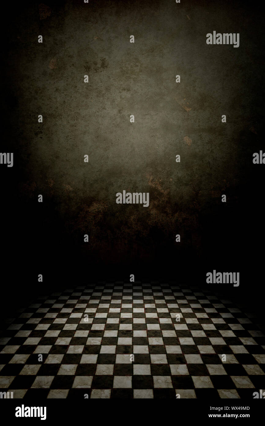 An image of a black and white tiles background Stock Photo - Alamy