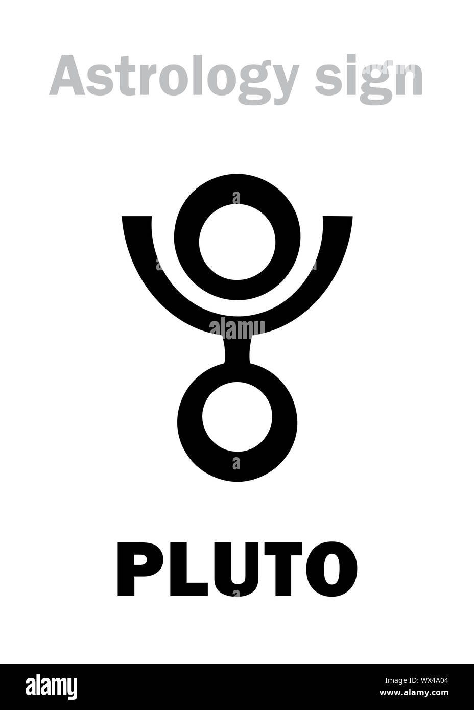 Astrology: planet PLUTO Stock Photo - Alamy