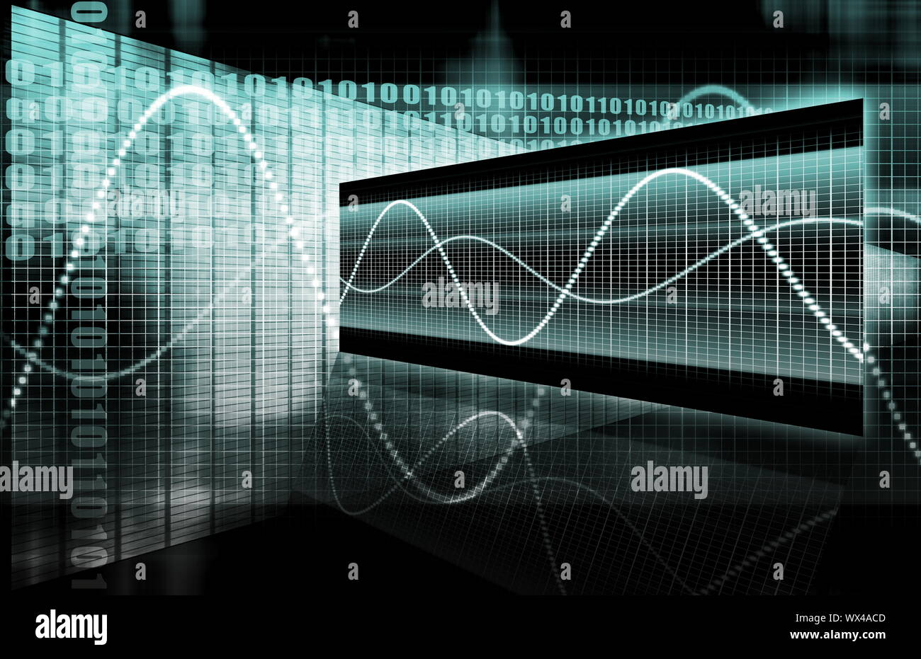 A Blue Sales Stock Market Analysis Illustration Stock Photo - Alamy