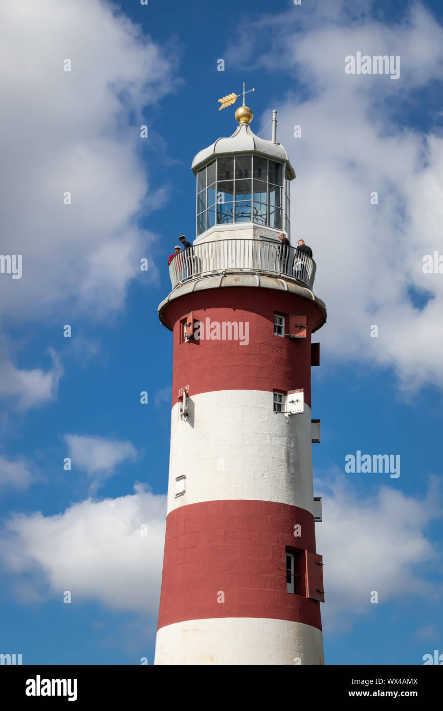 Smeaton's Tower Lighthouse a Memorial to John Smeaton Designer of the ...