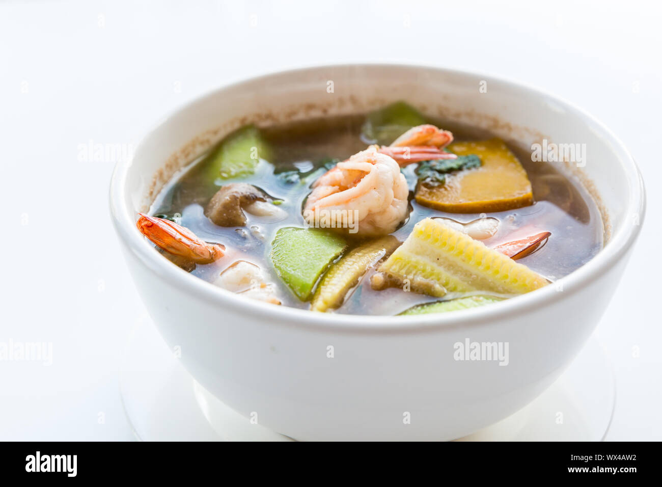 Mixed Vegetable Soup Stock Photo - Alamy