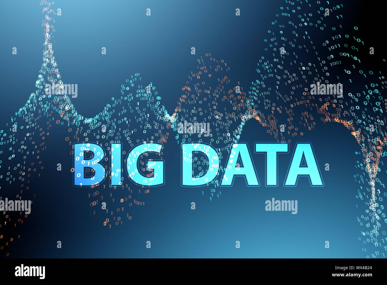 Big data and data mining concept illustration - 3d rendering Stock ...