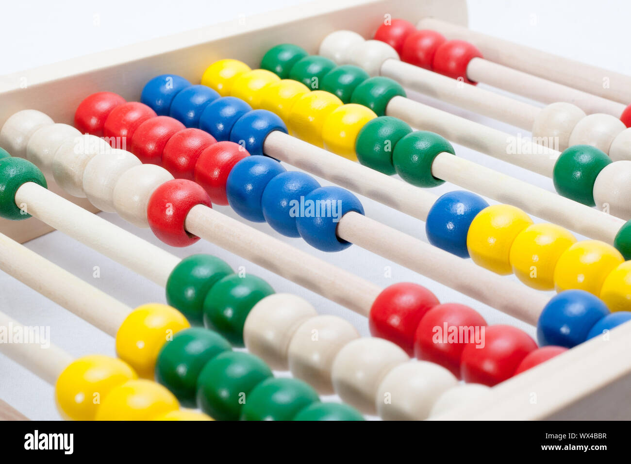 Education concept - Abacus with many colorful beads Stock Photo - Alamy