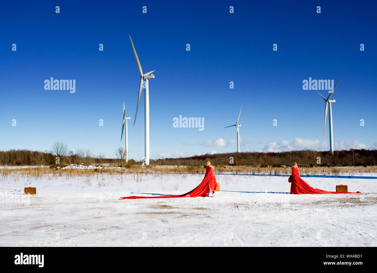 Prairie breeze wind energy farm hi-res stock photography and images - Alamy