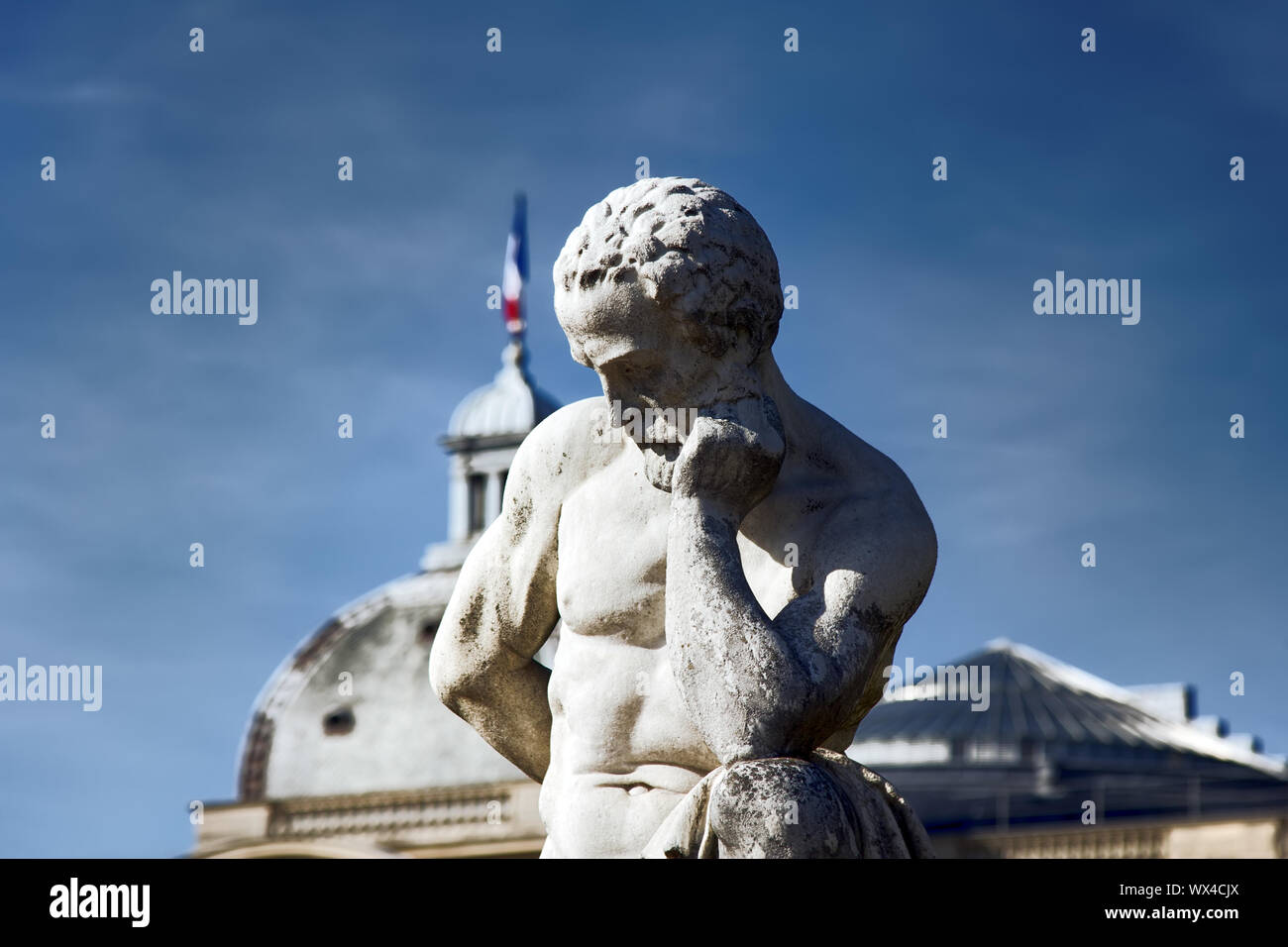 The statue of the Thinker Stock Photo - Alamy