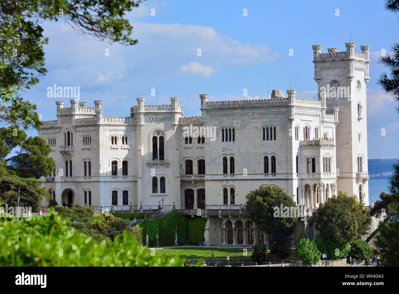 Miramare Castle, Castello di Miramare, Trieste, Italy, Europe Stock ...