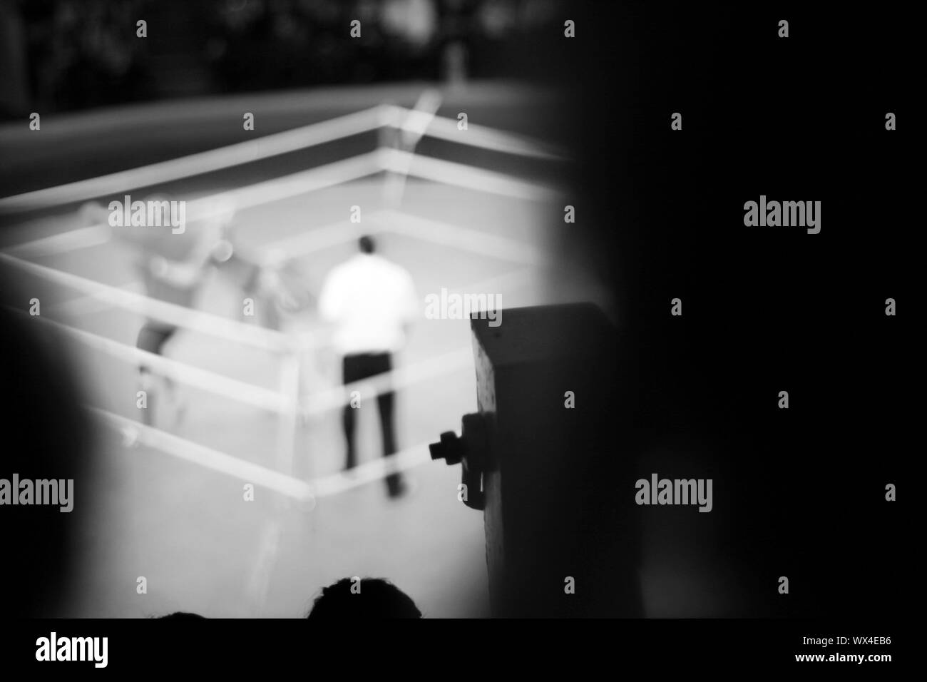 abstract red boxing ring man in blur Stock Photo - Alamy