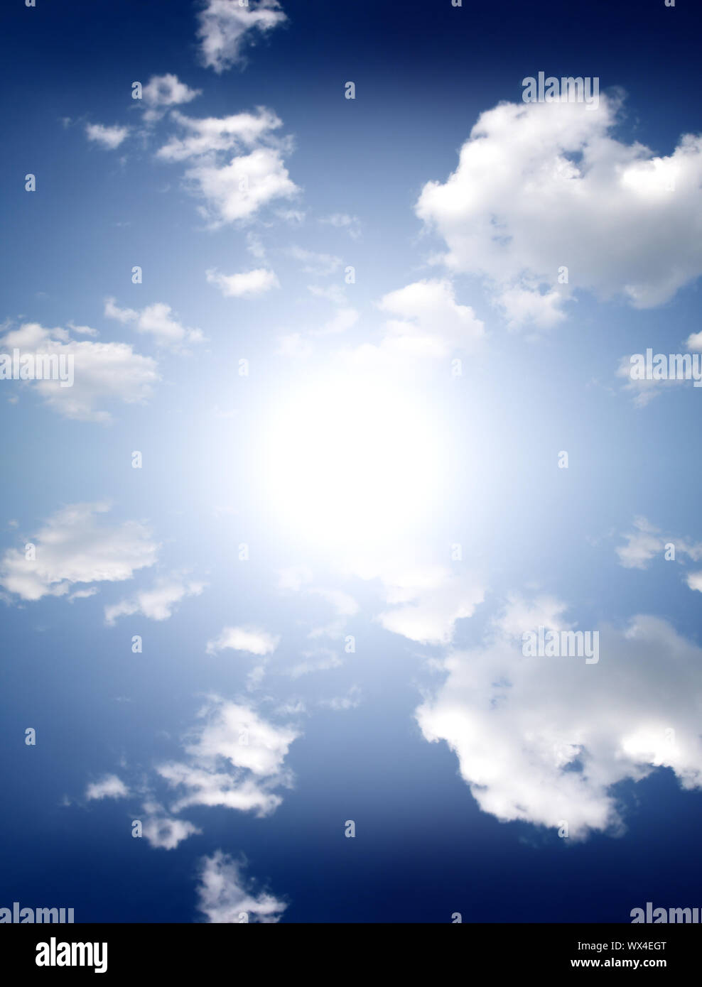 Beautiful blue sky big light Stock Photo - Alamy
