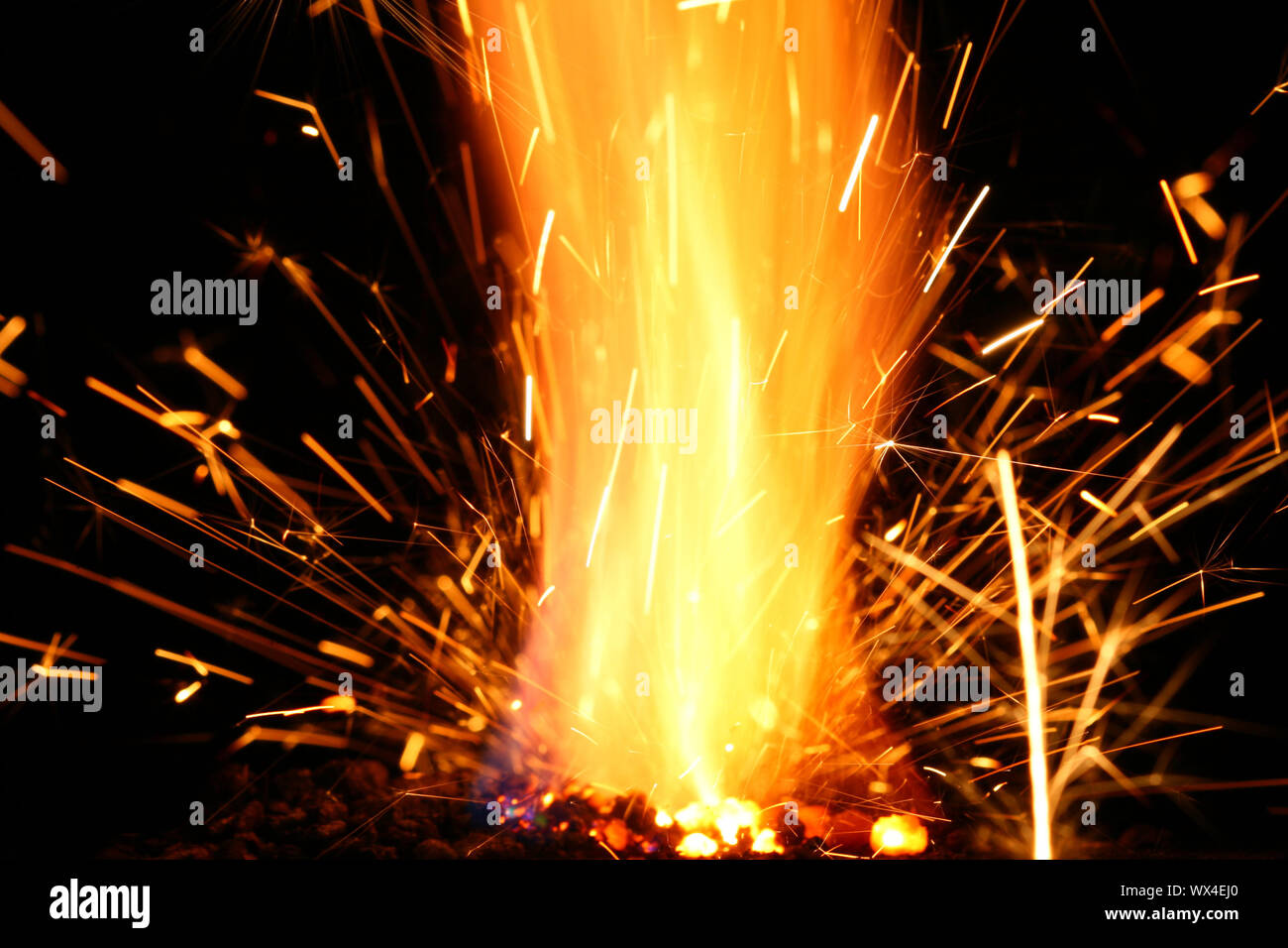 abstract spark danger flame background Stock Photo - Alamy