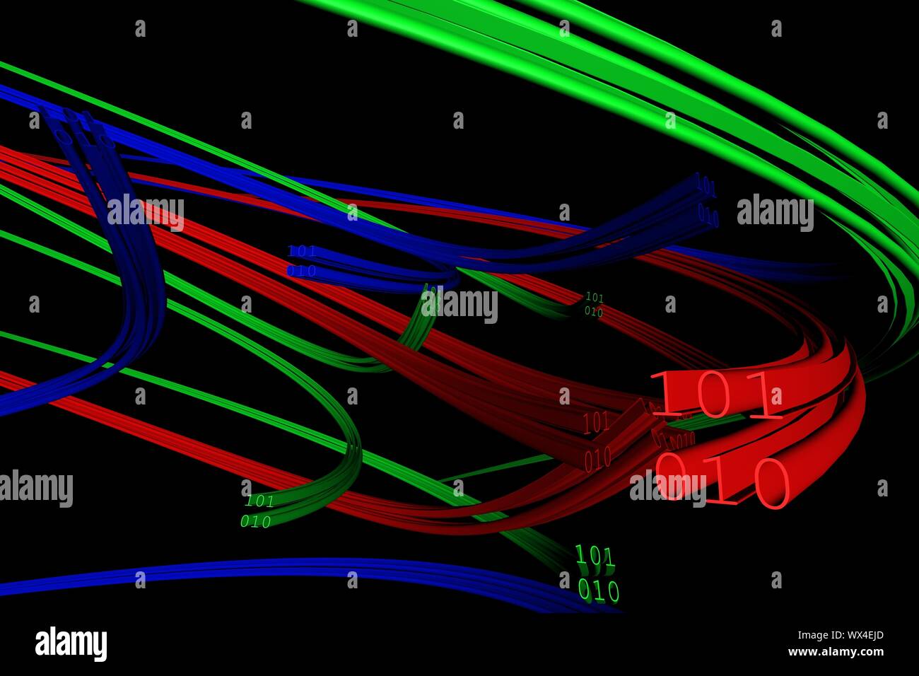 3d data flow abstract cyberspace background Stock Photo - Alamy