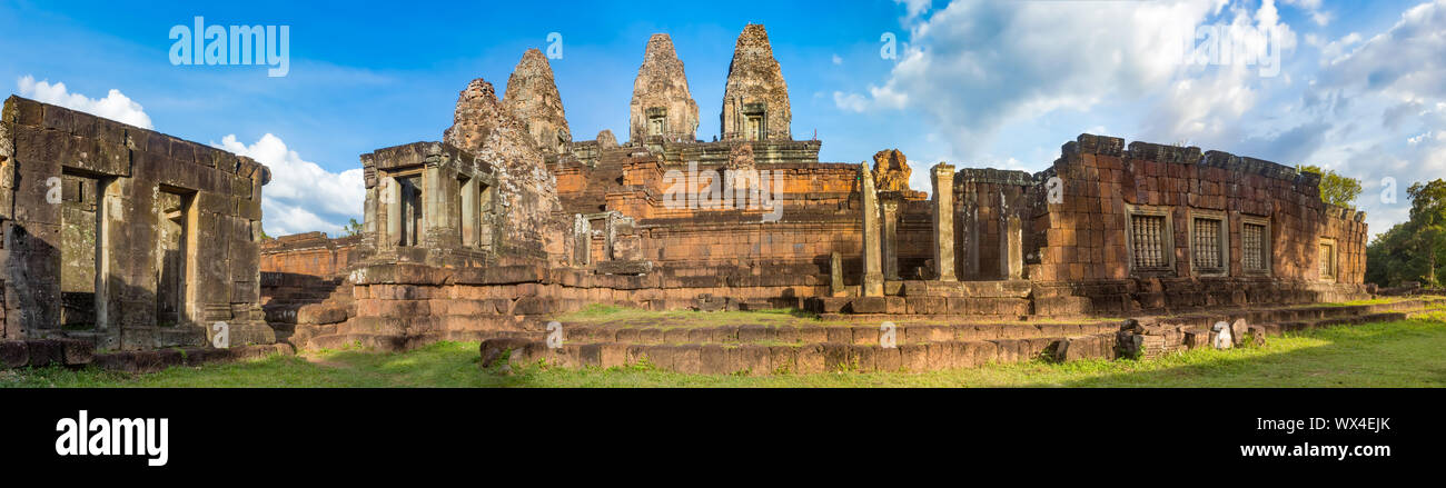 Pre Rup temple at sunset. Siem Reap. Cambodia. Panorama Stock Photo - Alamy