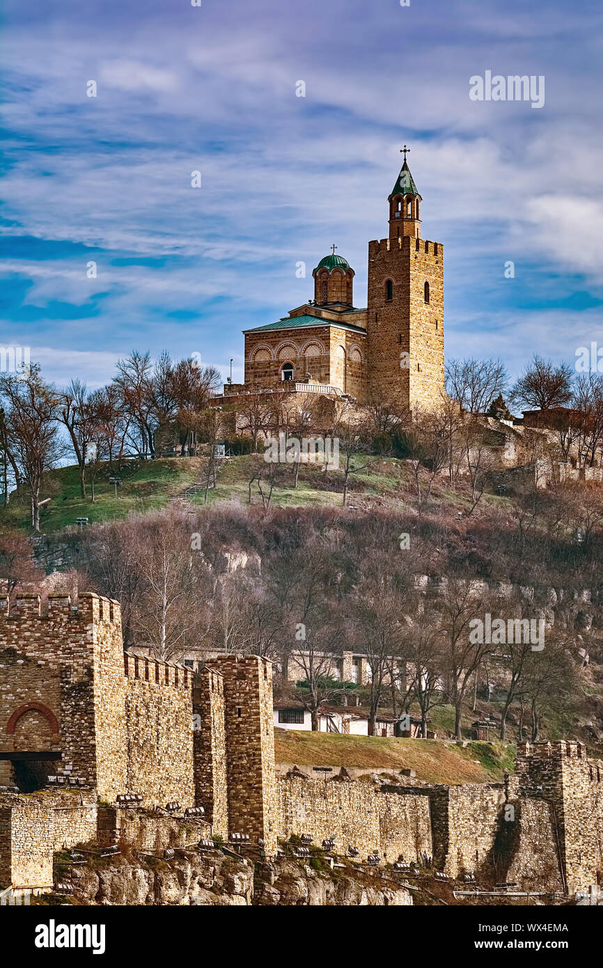 Medieval Stronghold Tsarevets Stock Photo - Alamy