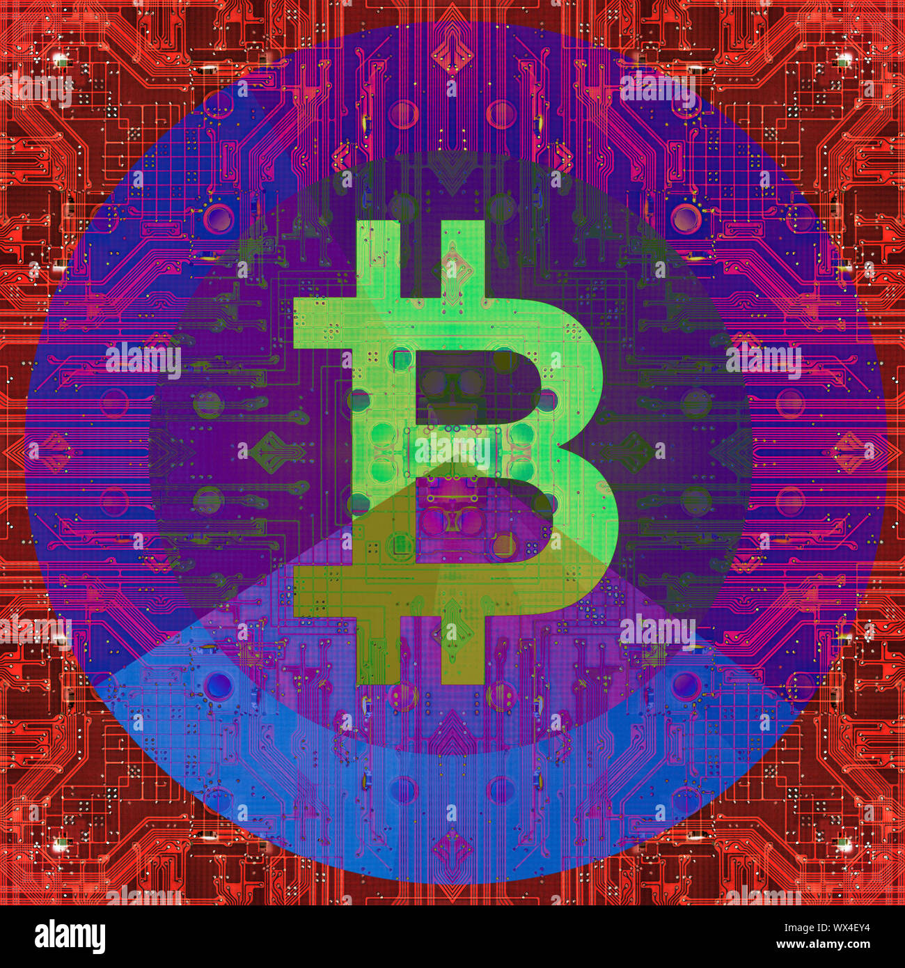 Economy trends virtual digital currency abstract background Stock Photo ...