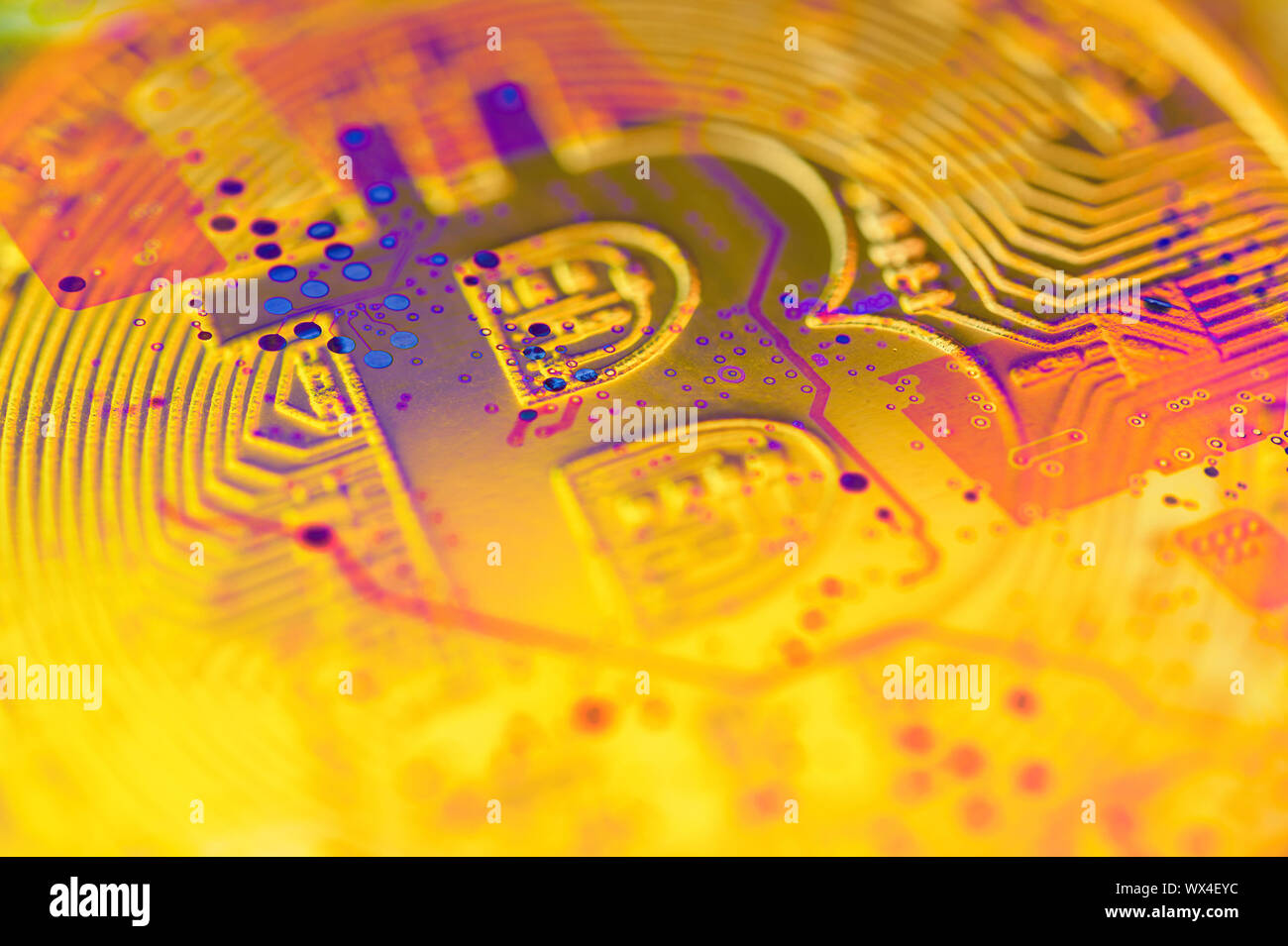 Economy trends virtual digital currency abstract background Stock Photo ...