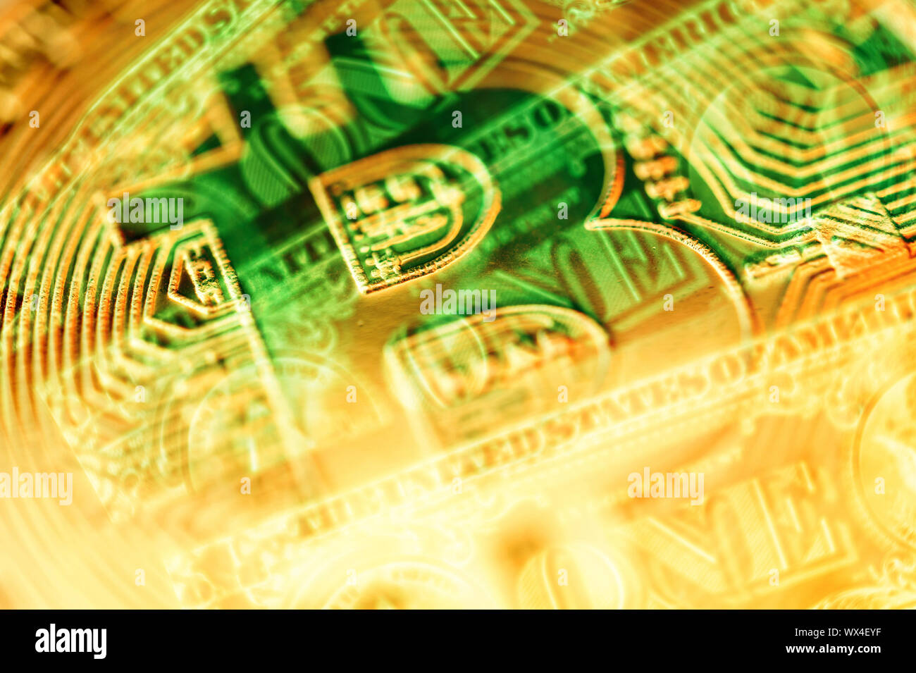 Economy trends virtual digital currency abstract background Stock Photo ...