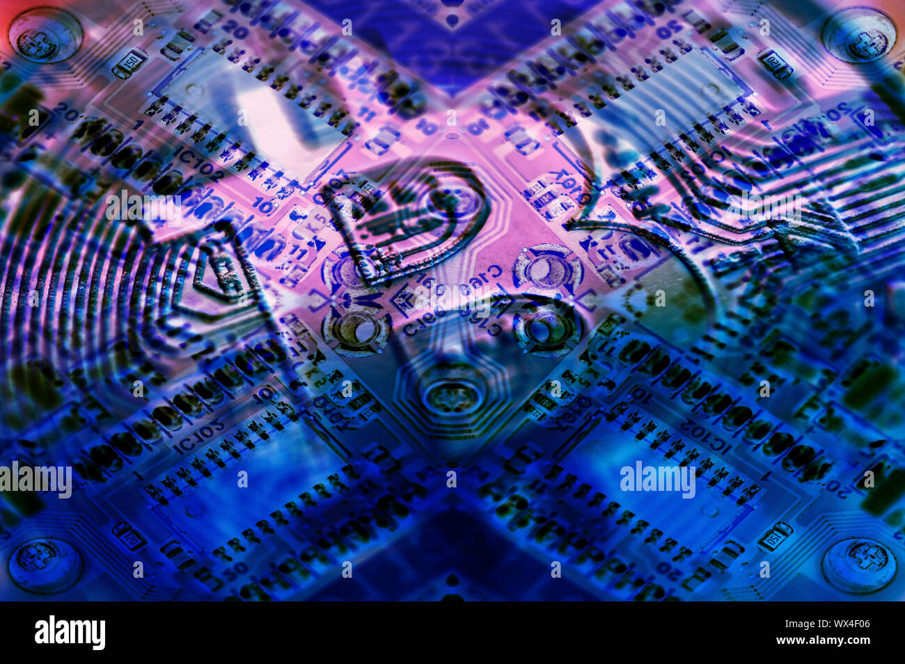 Economy trends virtual digital currency abstract background Stock Photo ...