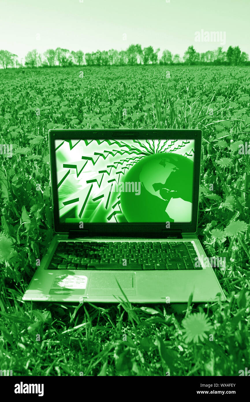 creative business laptop nature work Stock Photo - Alamy