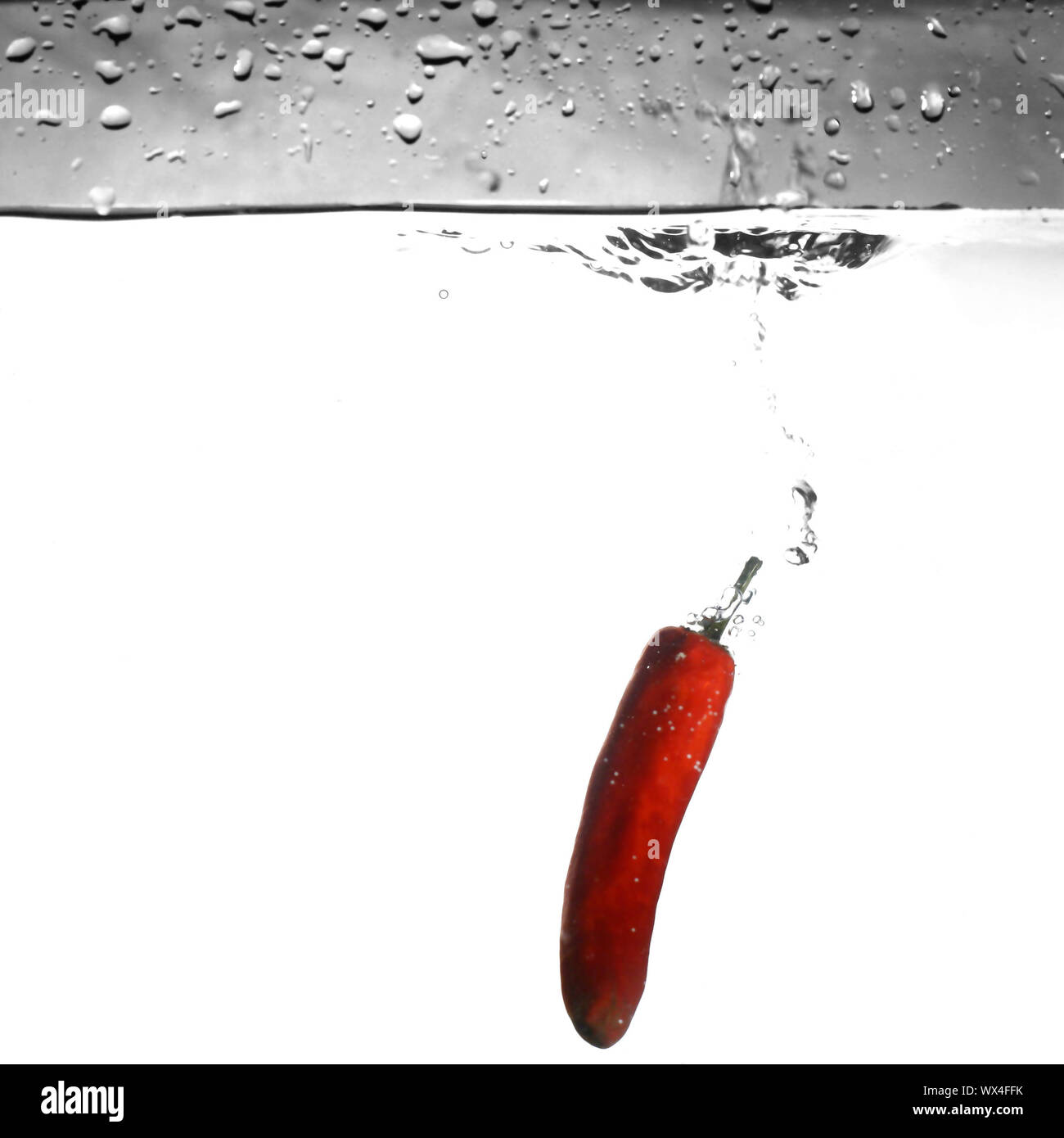 chili pepper cook hot and cold concept Stock Photo - Alamy
